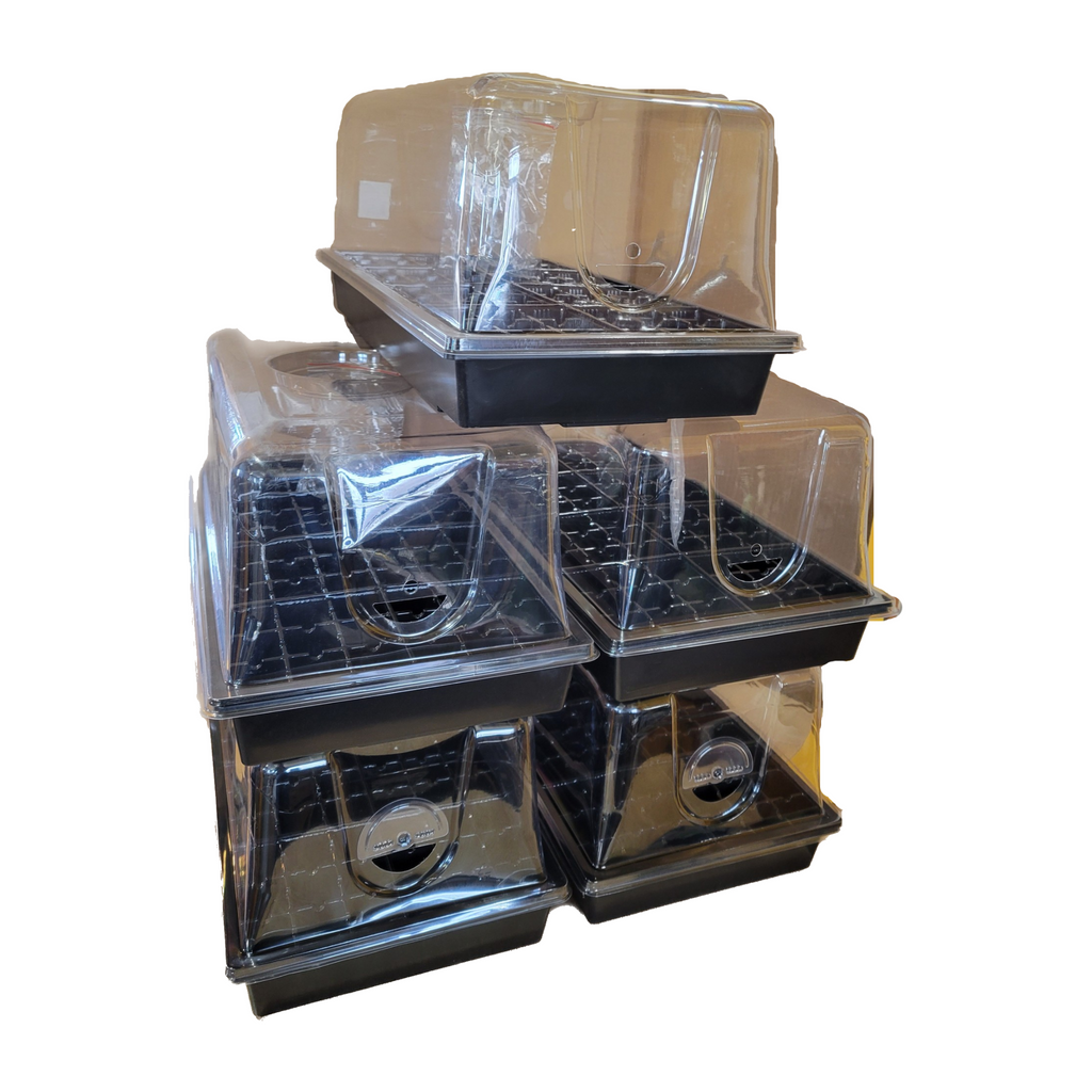 Seed Starter Kit 72 Cell Extra Strength - 1020 Tray, 7.5" Humidity Dome ...